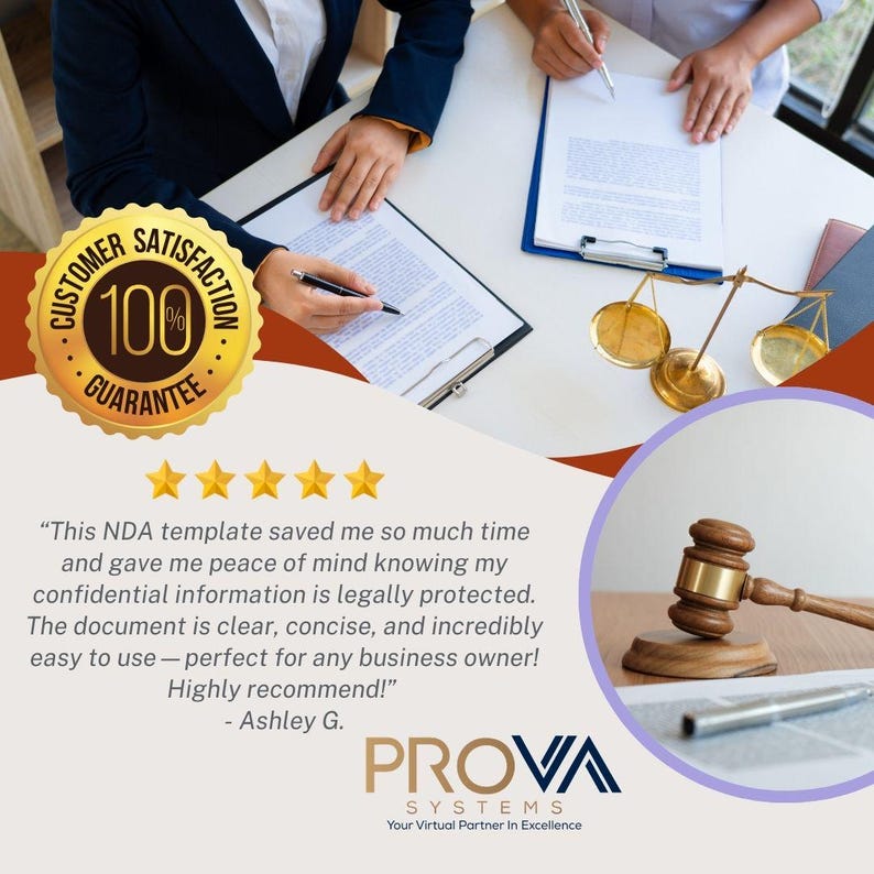 Editable Non-disclosure Agreement (NDA) Template Pdf & Docx ...