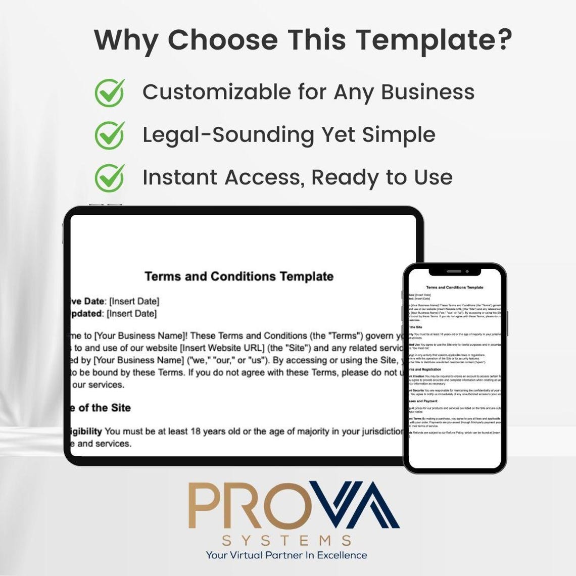 Editable Terms and Conditions Template for Websites and Businesses ...