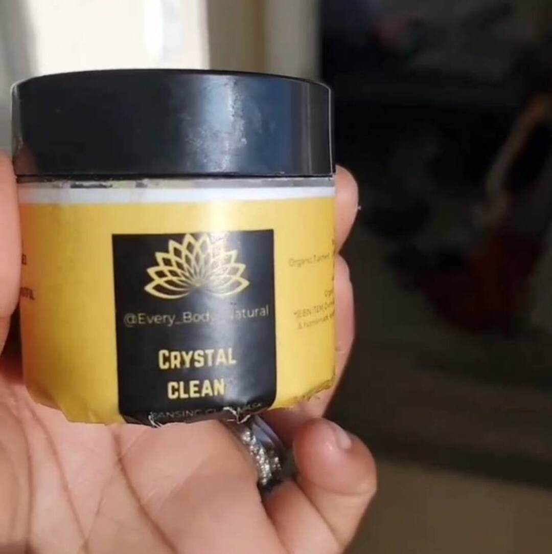 Crystal CLEAN Bentonite Clay Face Mask - Etsy