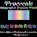 Procreate Holographic Gradient Colour Palette - Etsy