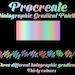 Procreate Holographic Gradient Colour Palette - Etsy