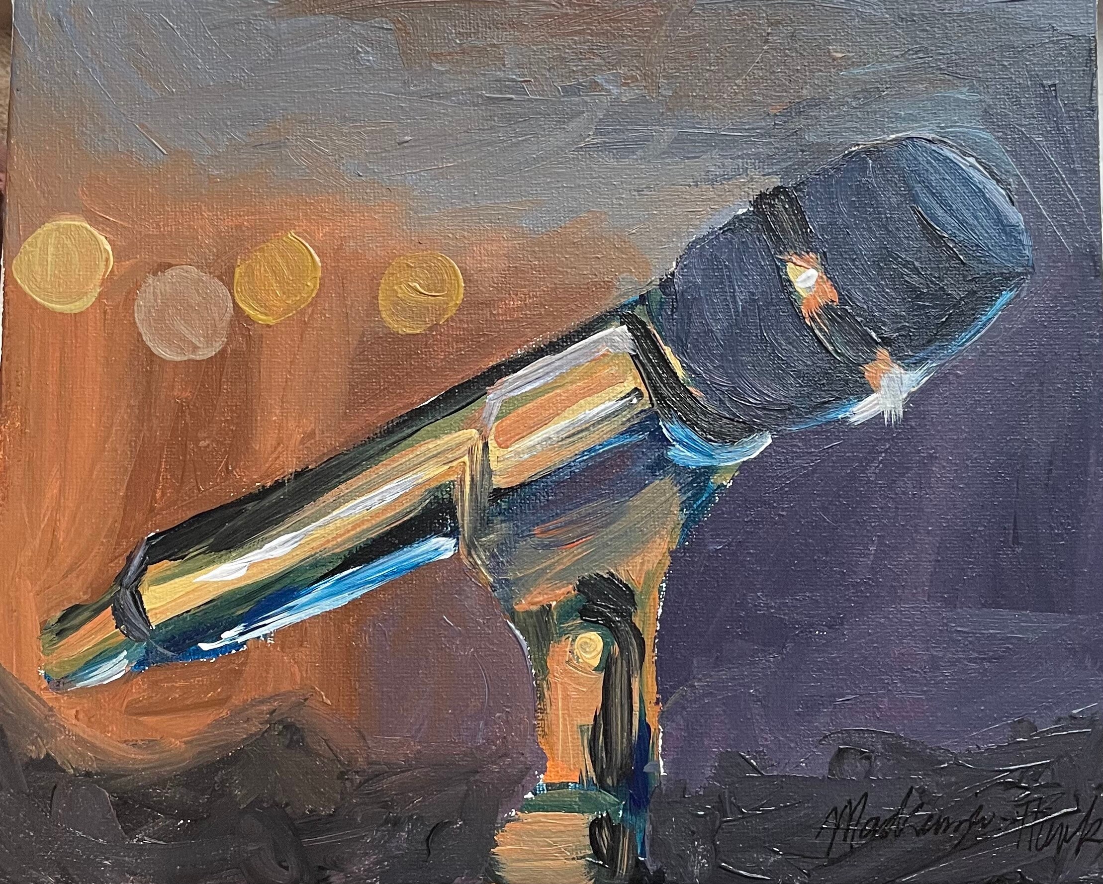 Stage Fright Acrylic Painting Art Contrast Painting - Etsy