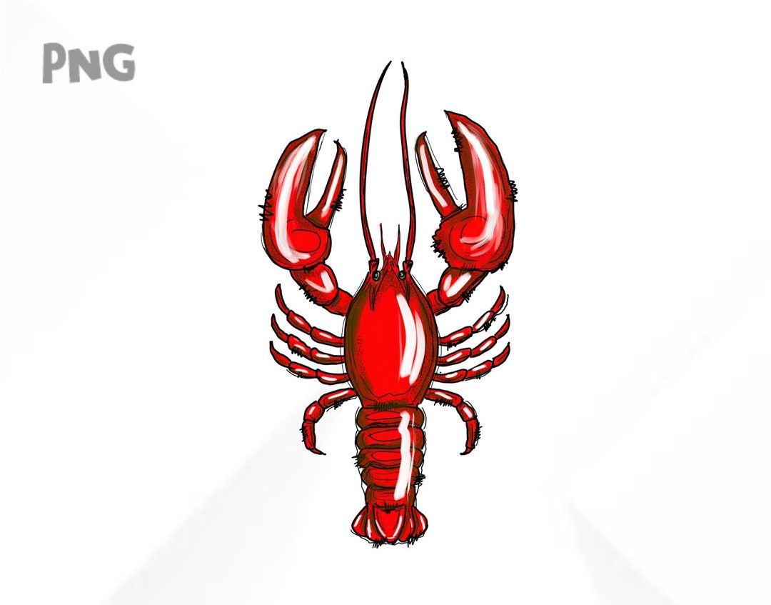 Crawfish Digital File, PNG Files, PNG, Seafood Digital Files, Crawfish ...