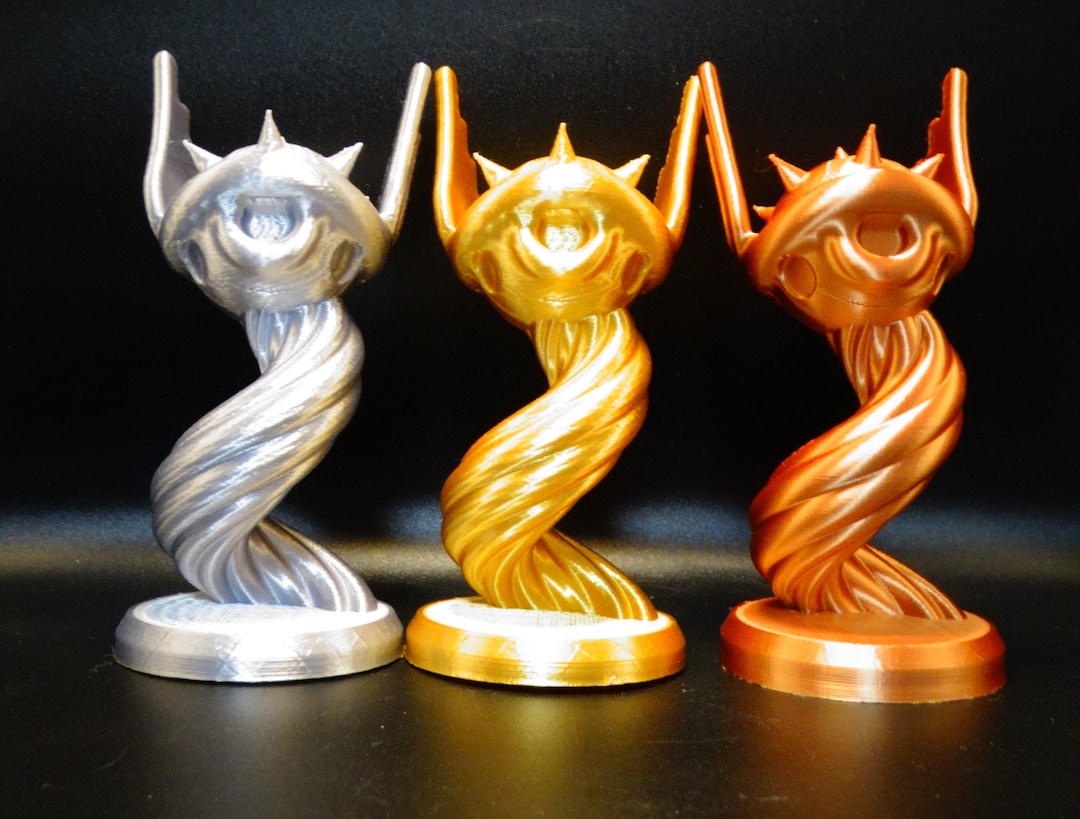 Mario Kart Swirling Shell Trophy Tournament Choose Gold, Silver Bronze ...