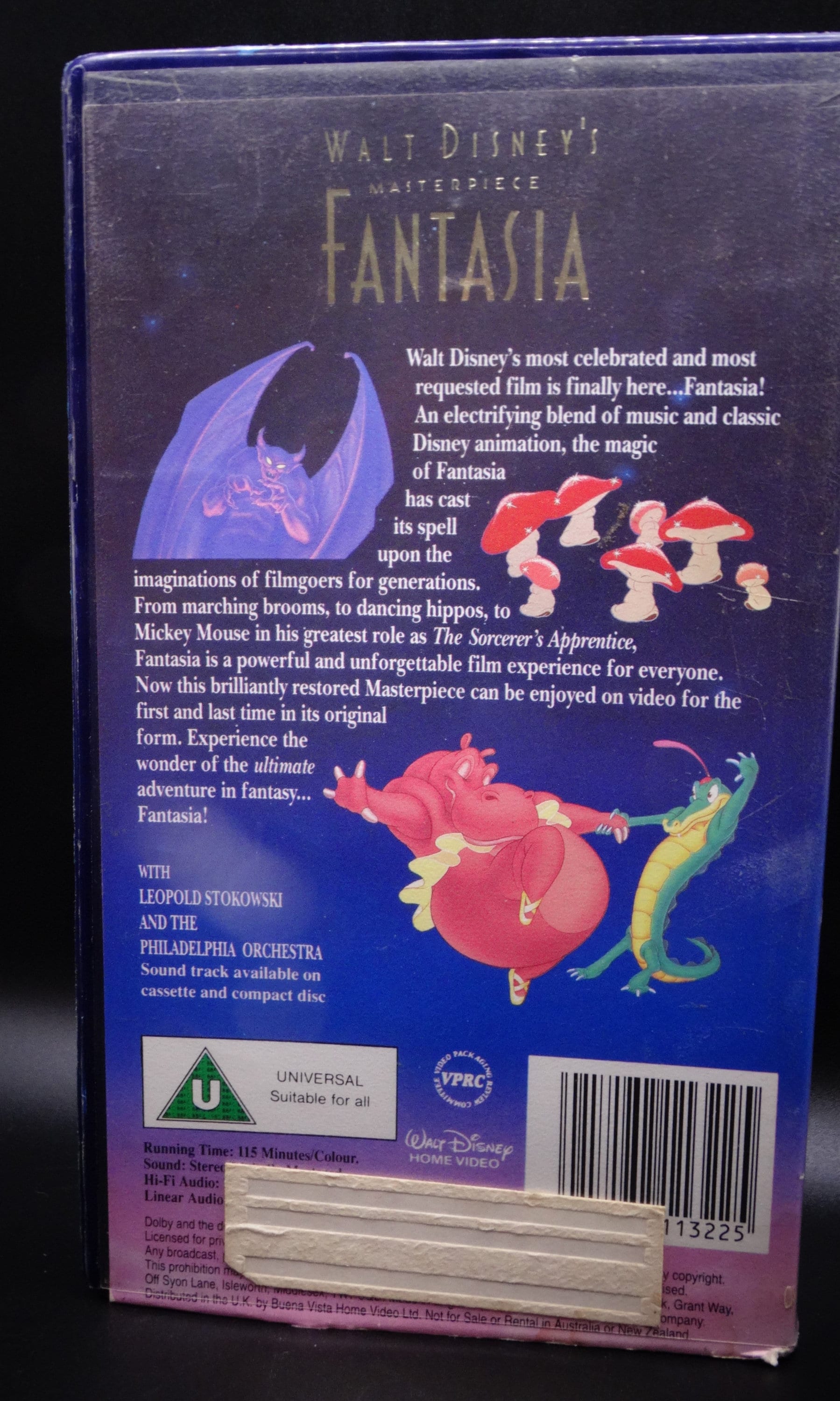 Buy Walt Disney Fantasia VHS Video Ultra Rare Online in India - Etsy