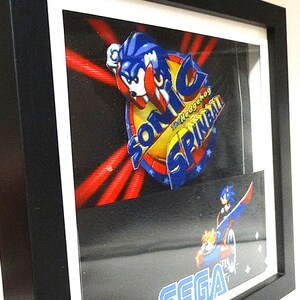 Sonic the Hedgehog 3d Shadow Box Sonic Spinball Menu Screen - Etsy