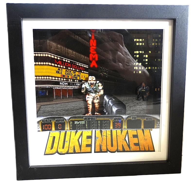 Duke Nukem Hollywood 3D Shadow Box - Etsy