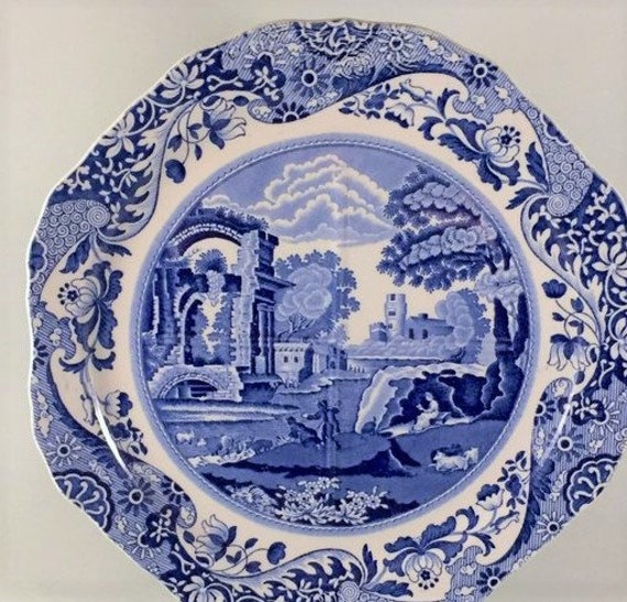 Vintage Blue and White Copeland Spode's Italian Dinner | Etsy