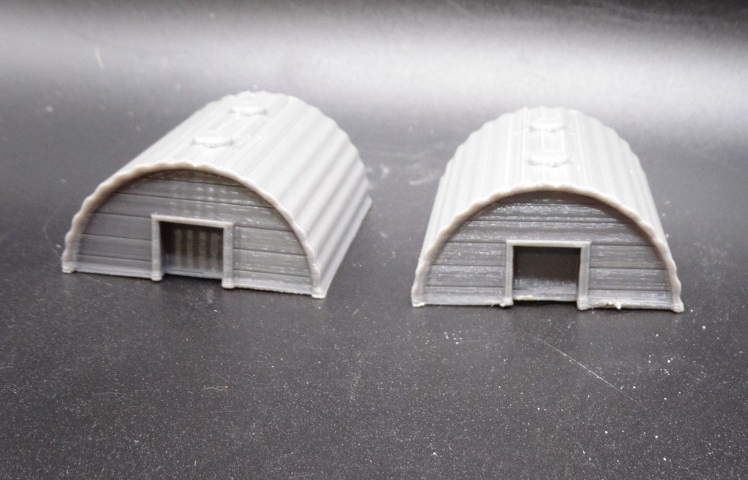 2 X HO/OO Model Railway Models Grey Nissan Hut - Etsy