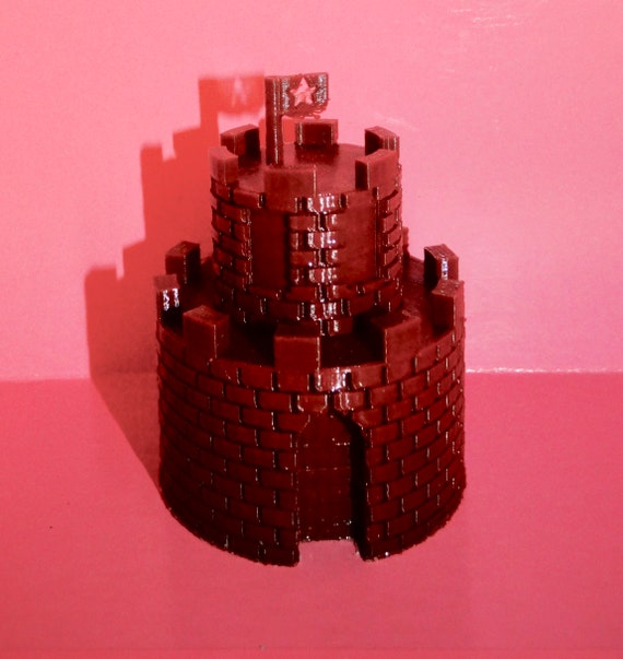 Super Mario Round Retro Castle - Etsy