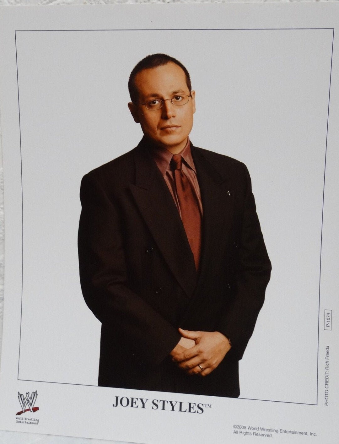 WWE 8 X 10 Inch Promo Photo of Joey Styles P1074 Rare and Collectable ...