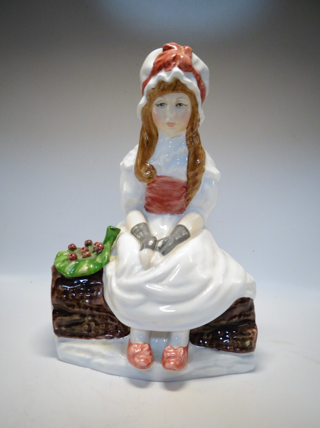 Vintage Francesca Fine Bone China Cherry Ripe Hand Painted Figurine ...