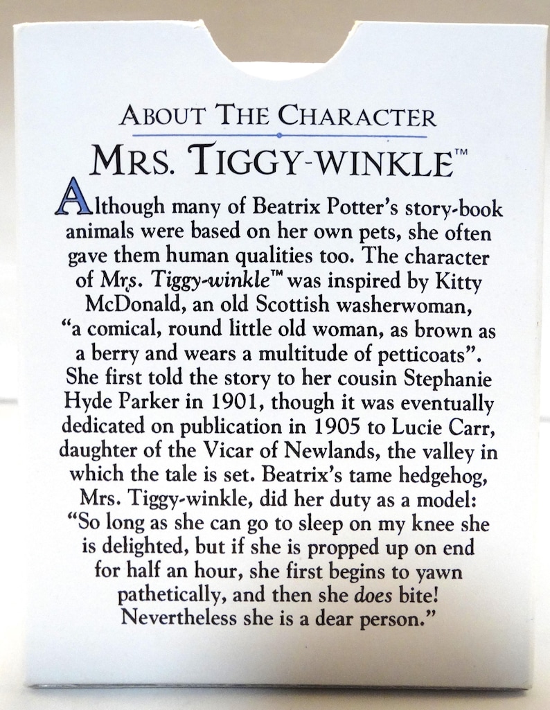 Vintage Beatrix Potter the Tale of Mrs Tiggy Winkle 199599 Story Book ...