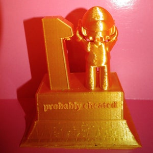 Mario Kart Trophy Number 1 Probably Cheated - Etsy