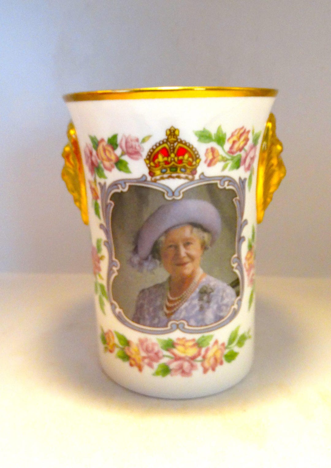 Vintage Sutherland China Beaker the Queen Mother 70 Years of Service ...