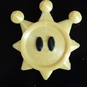 Super Mario Sunshine Shine Sprite "choose A Colour" - Etsy