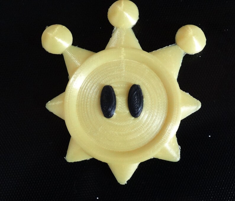 Super Mario Sunshine Shine Sprite "choose A Colour" - Etsy