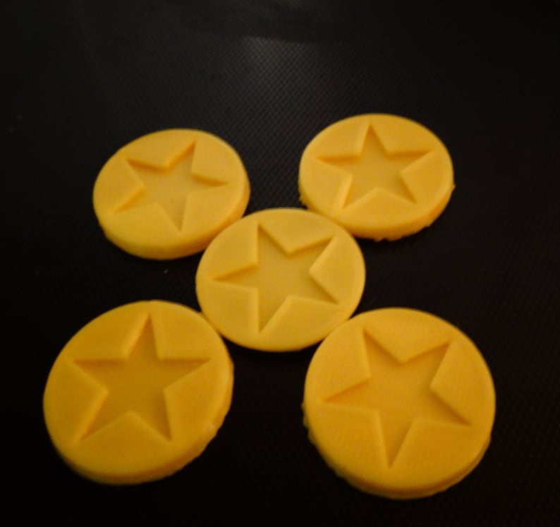 Set of 5 Super Mario 64 Coins - Etsy
