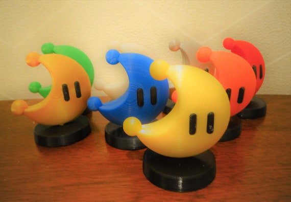 Mario Power Moon 8cm Selection of Colours - Etsy