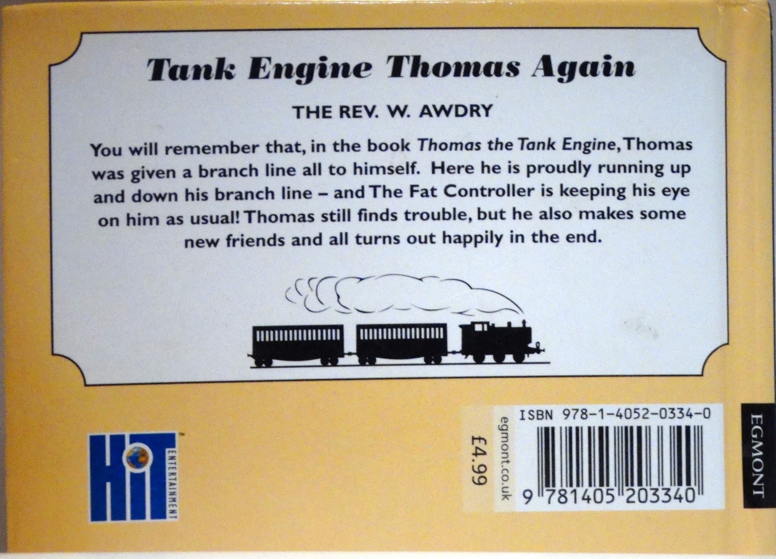 Railway Series Tank Engine Thomas Again Book - Etsy