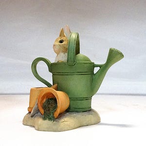 Vintage Beatrix Potter Peter Rabbit With Watering Can 271837 Figurine ...