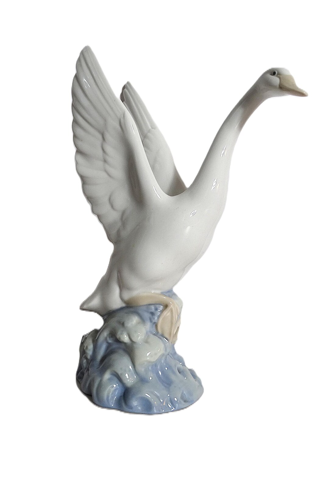 Vintage Nao Swan Ready to Fly Antonio Ruiz Figurine Glazed Porcelain ...