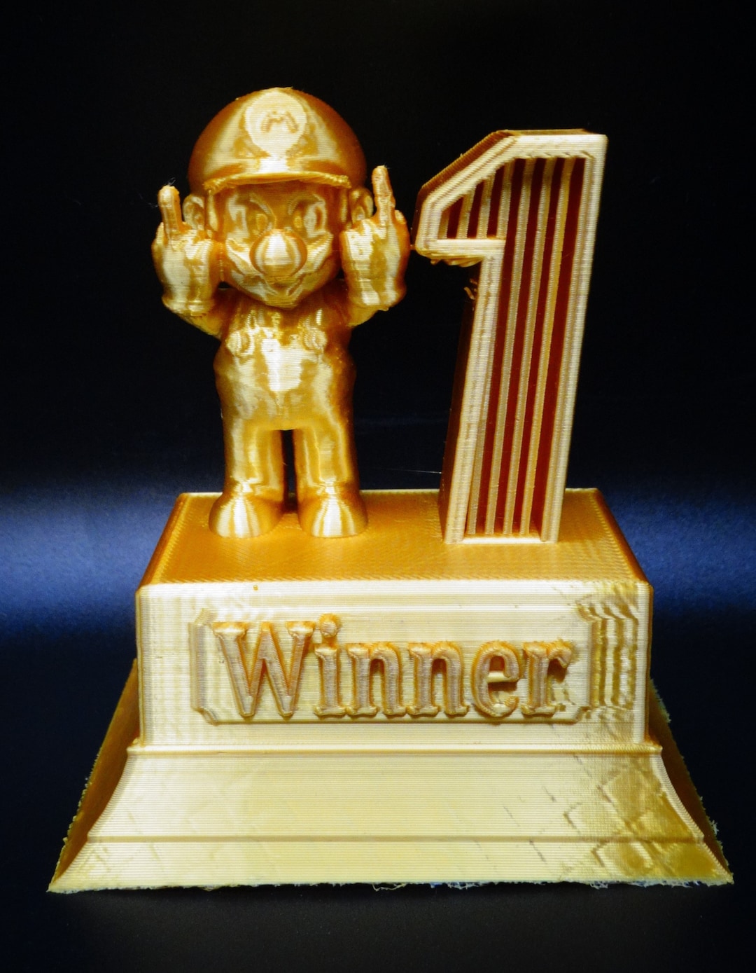 Mario Kart Trophy Number 1 Probably Cheated - Etsy