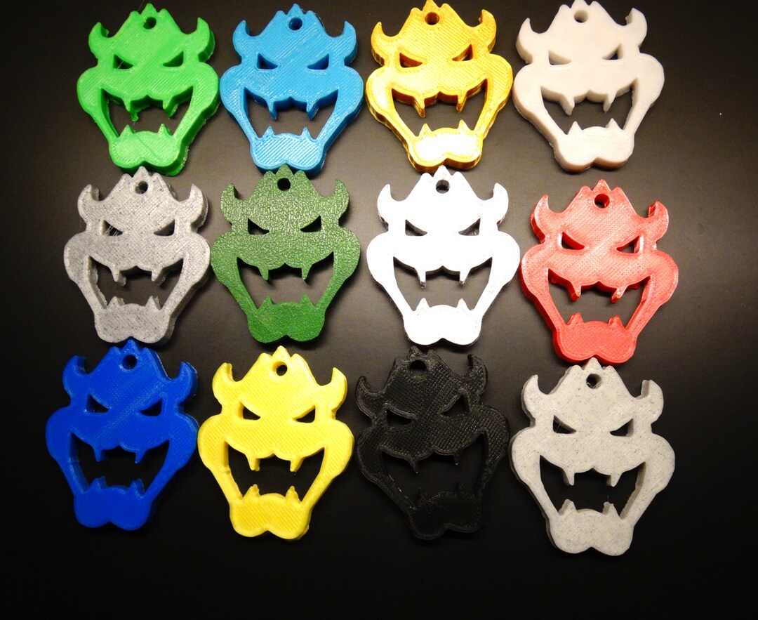 Super Mario Bowser Keychain - Etsy