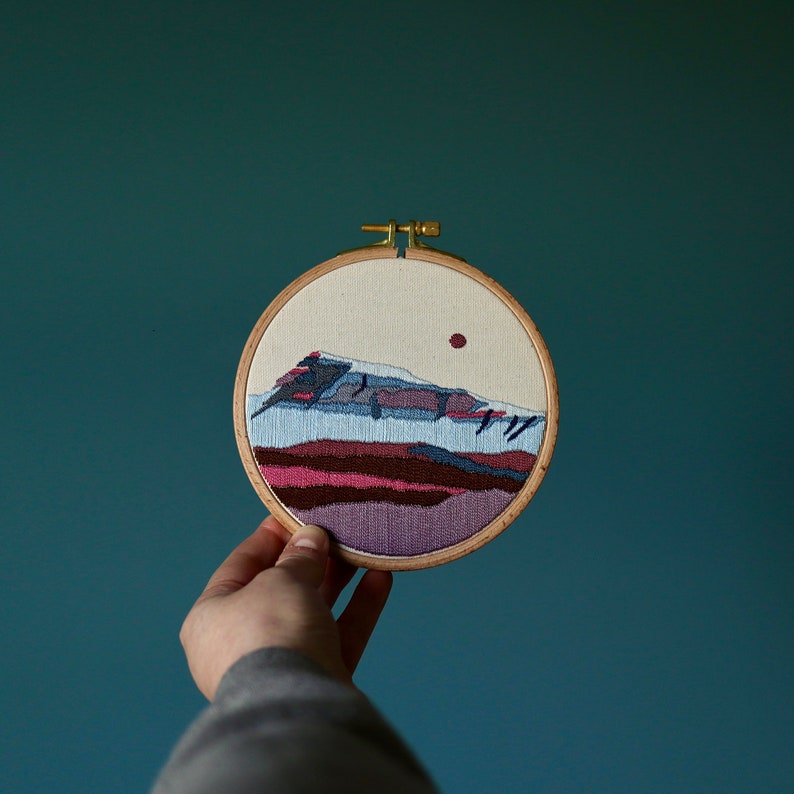 The Quiraing Isle of Skye Scottish Highlands Embroidery - Etsy