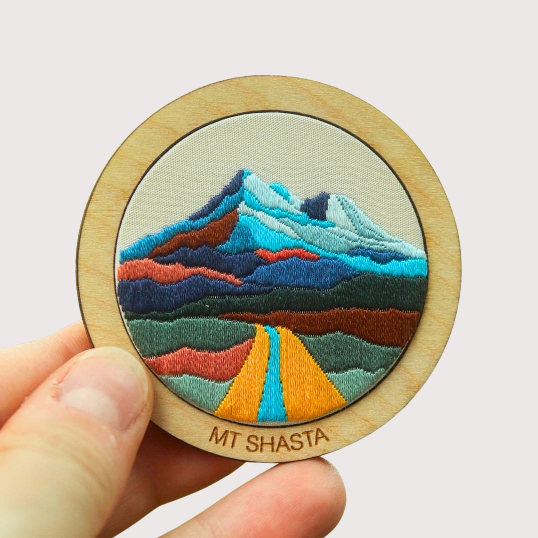 Mt Shasta Embroidery Pattern: PNW Volcano Design (PDF Tutorial) - Etsy