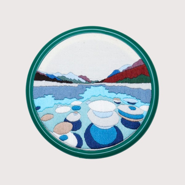 Lake Embroidery Pattern - Etsy