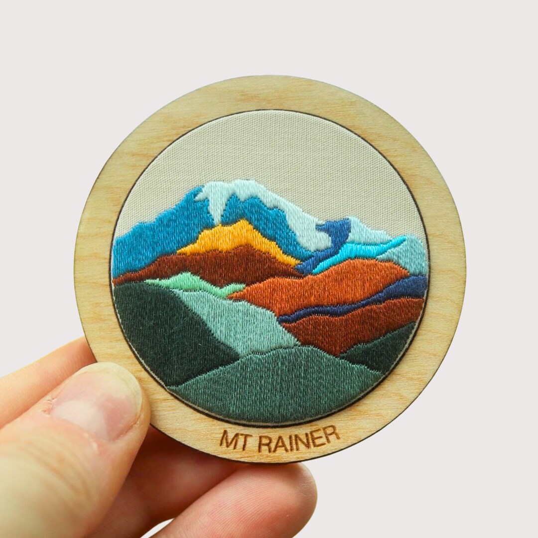 Mt Rainier Embroidery Pattern: PNW Volcano Design (PDF Tutorial) - Etsy