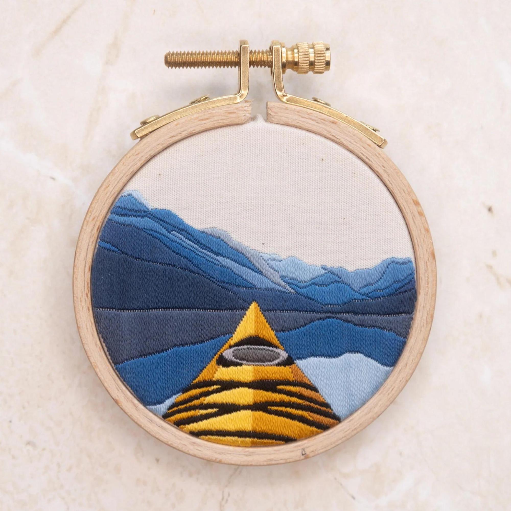Bowman Lake Embroidery Pattern: Glacier National Park (PDF Digital ...