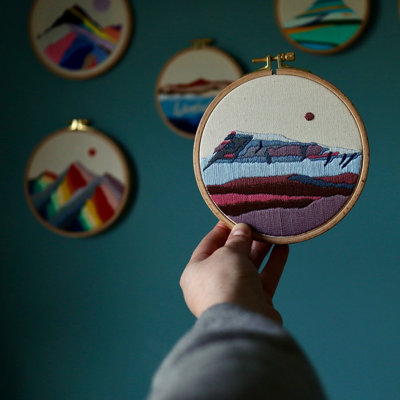 The Quiraing Isle of Skye Scottish Highlands Embroidery - Etsy