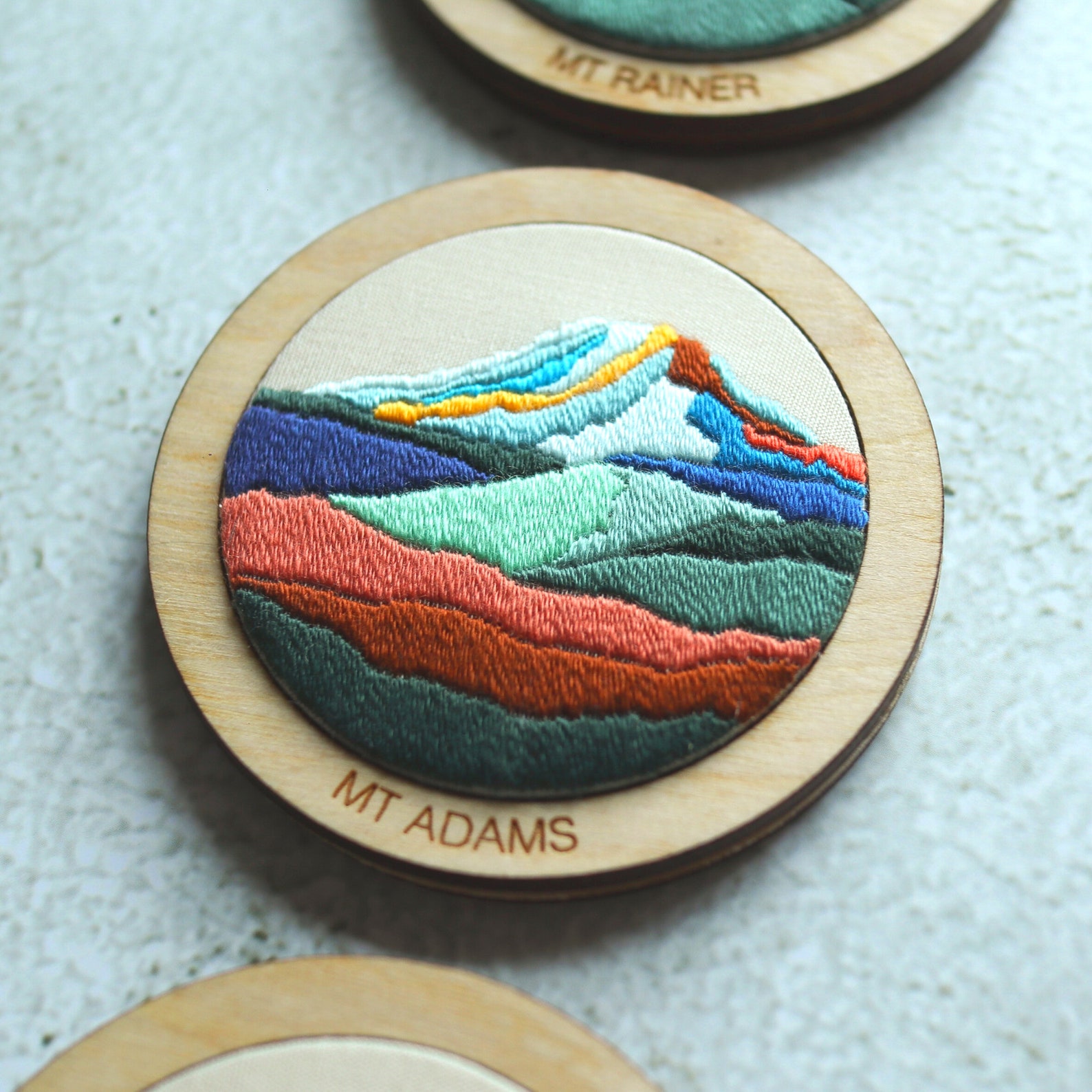 Mt Adams Embroidery Pattern: PNW Volcano Design (PDF Tutorial) - Etsy UK
