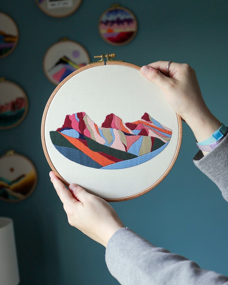 The Three Sisters Mountain Embroidery Pattern Embroider by | Etsy