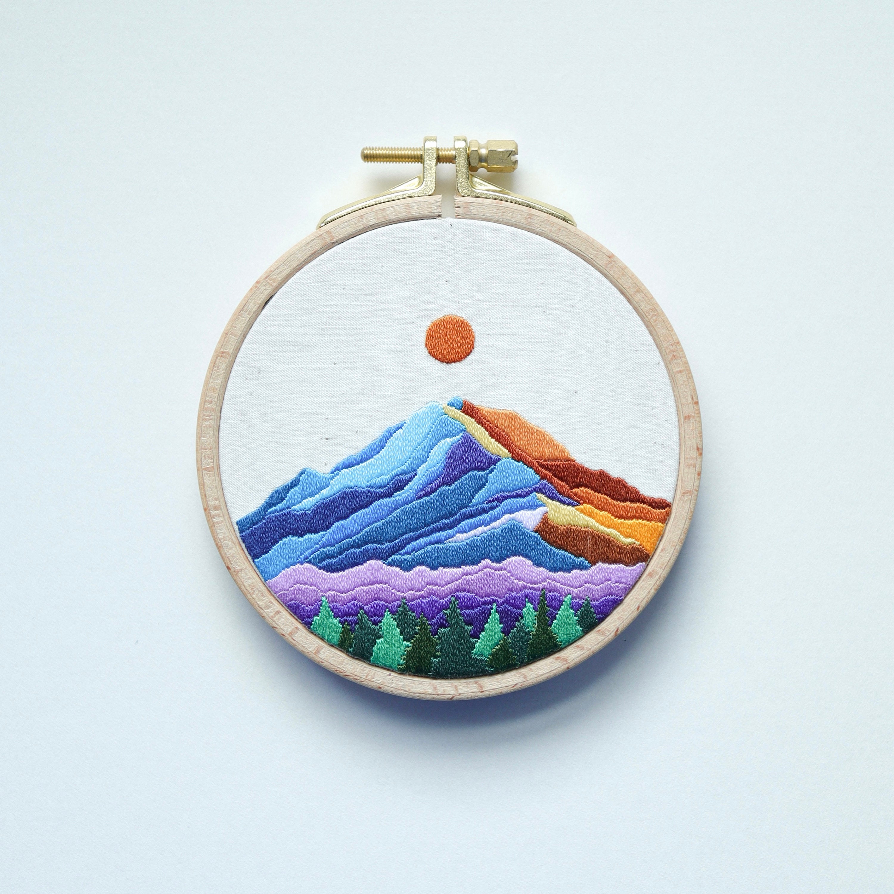 14 Mountain Embroidery News Mountain Oak By Anna Scott