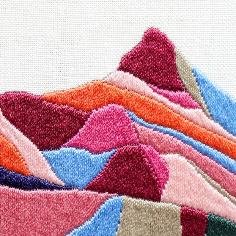 The Three Sisters Mountain Embroidery Pattern Embroider by | Etsy