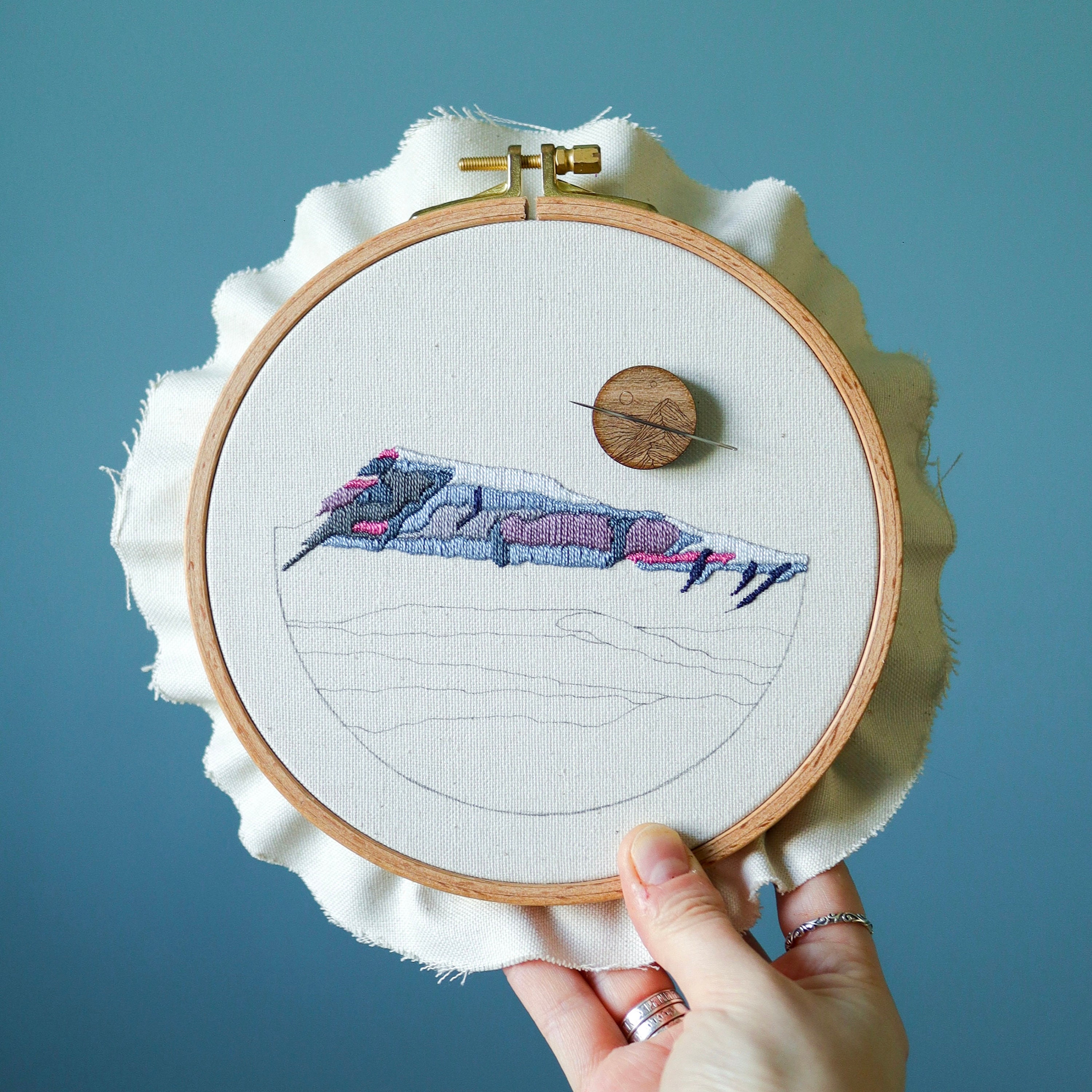 The Quiraing Isle of Skye Scottish Highlands Embroidery - Etsy