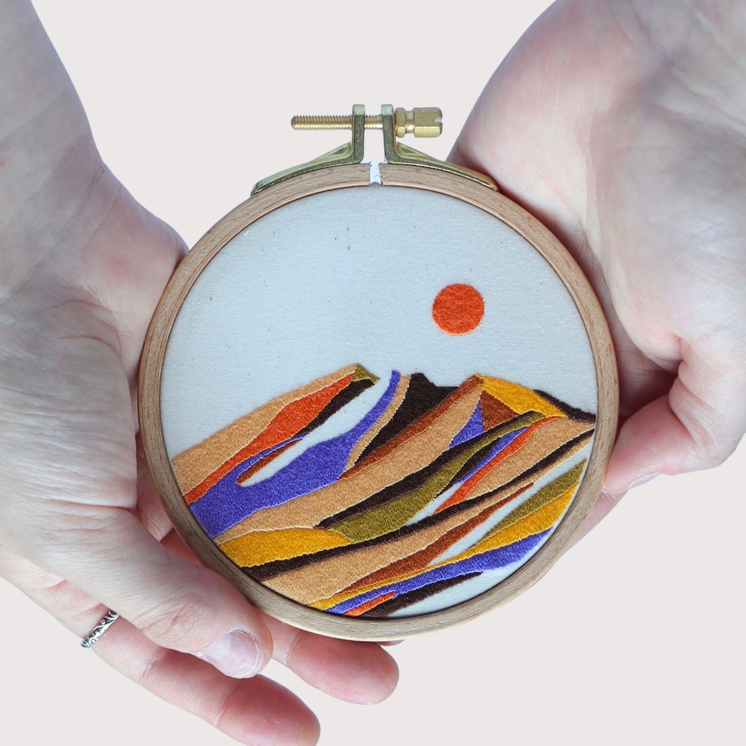 Minimalistic Satin Stitch PDF Pattern Beginner Friendly Embroidery ...