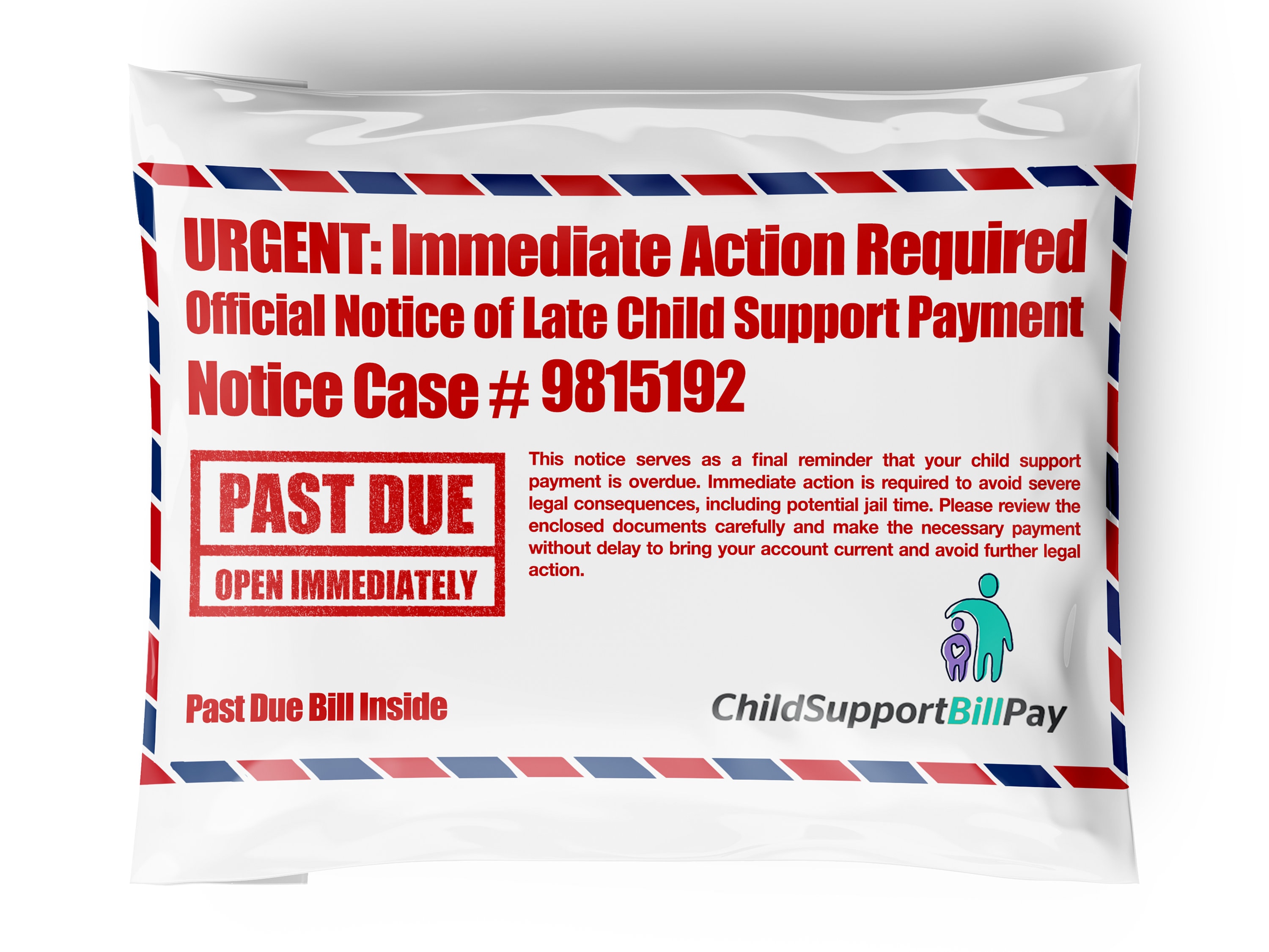 Fake Child Support Notice Prank Package Mail Embarrassing Postal Prank ...