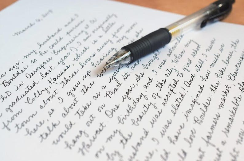 Funny Prank Letter by Mail: Handwritten Confessions - Etsy