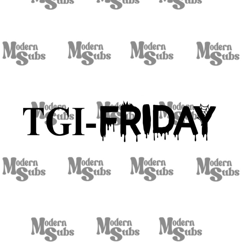 TGIF the 13th Svg Sublimation File Halloween Spooky Svg - Etsy