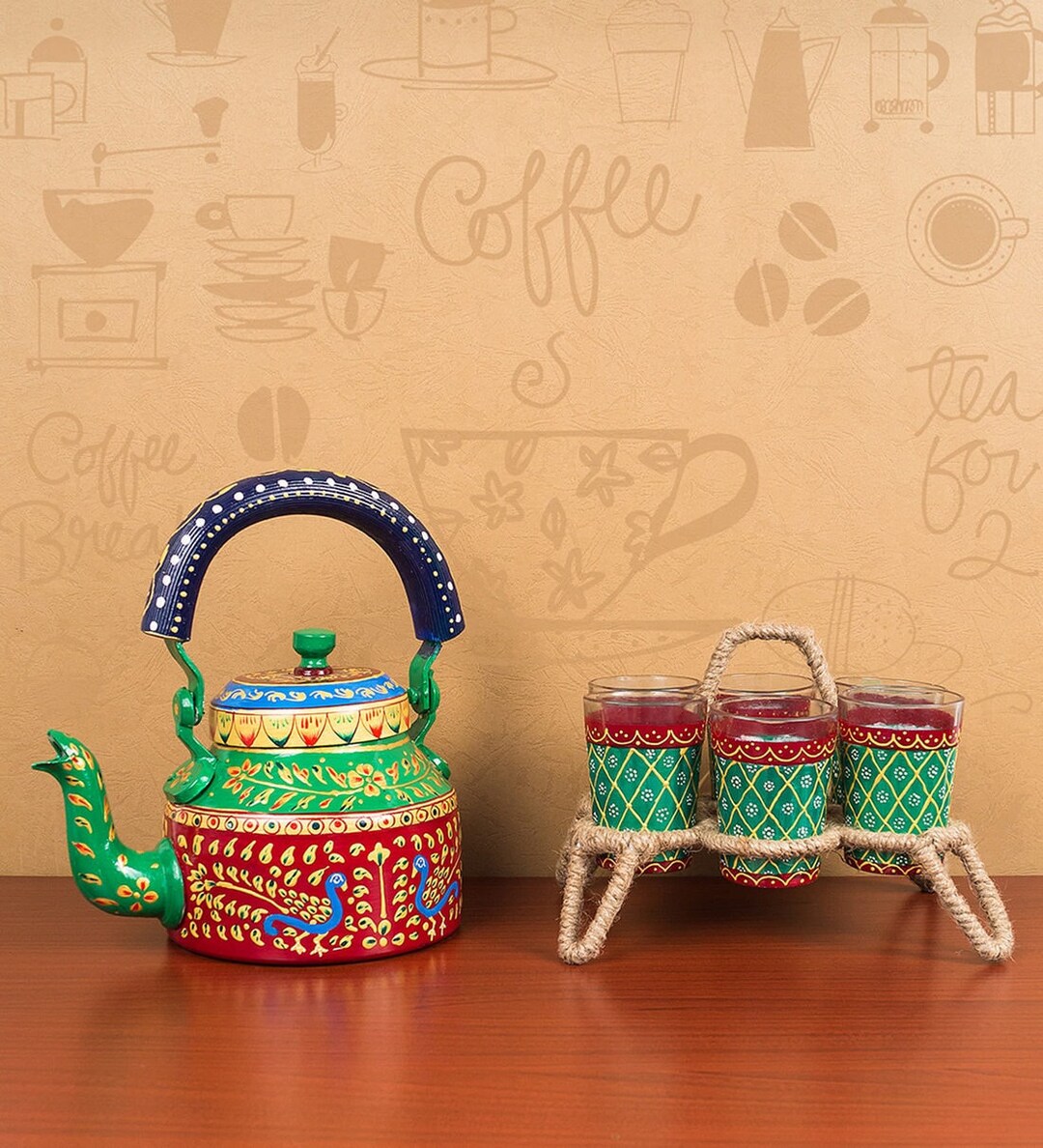 Indian Tea Pot Tea Set Tea Kettle Aluminium Pot Indian - Etsy