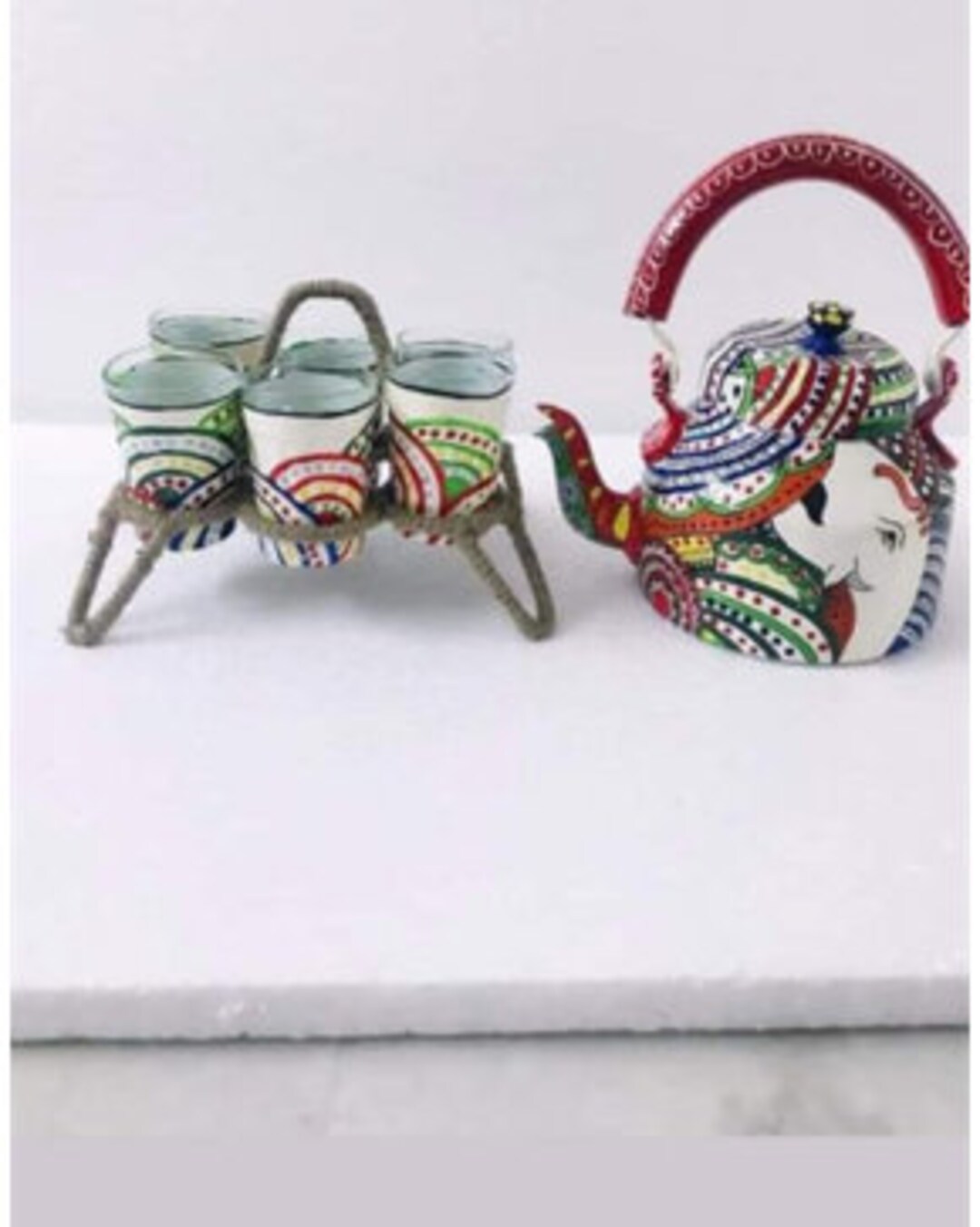 Indian Tea Pot, Tea Set, Tea Kettle, Aluminium Pot, Indian Hand Art ...