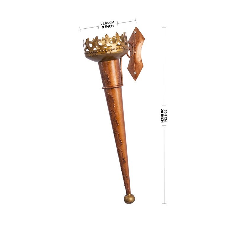 Hand Forged Decorative Fire Torch Medieval Viking Vibe - Etsy