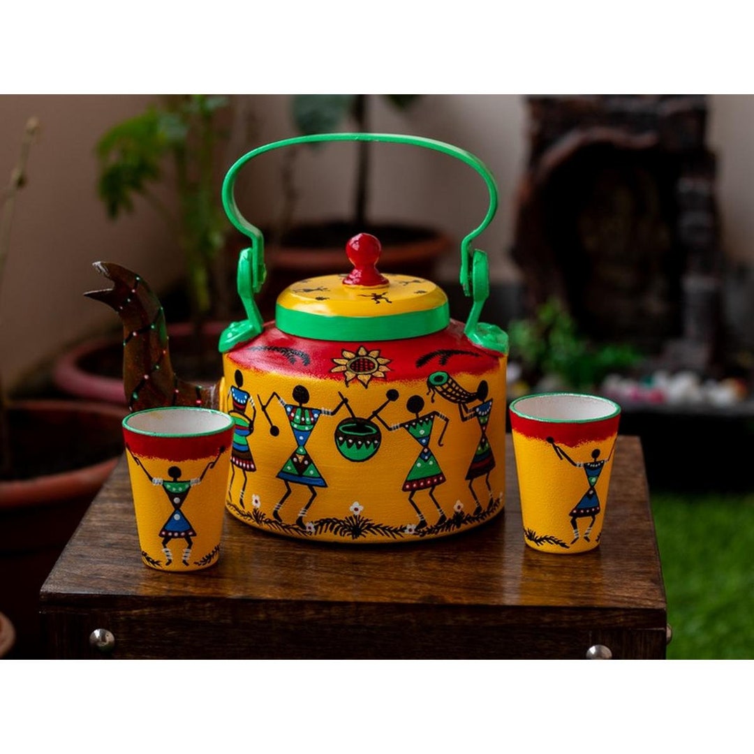 Indian Tea Pot Tea Set Tea Kettle Aluminium Pot Indian - Etsy