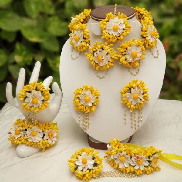 Flower Jewelry Haldi - Etsy