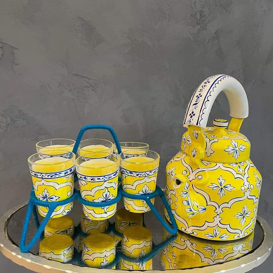 Home Appliances Tea set Indian hand art Tea kettle Aluminium pot Indian ...