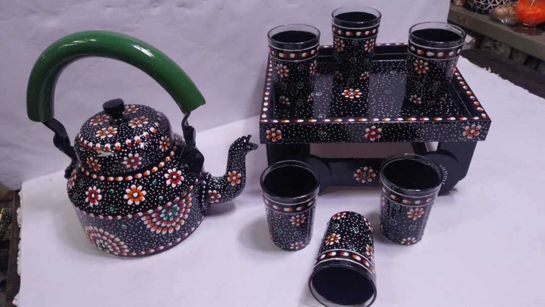 Indian Tea Pot Tea Set Tea Kettle Aluminium Pot Indian - Etsy